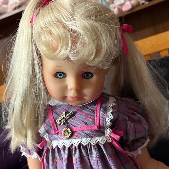 Zapf Creations | Toys | Zapf Creation Plaid Dress Doll With Blonde Hair ...